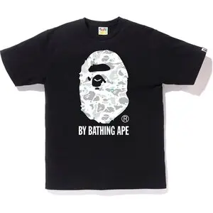 A BATHING APE Space Camo Bathing Tee Shirt - Black