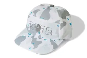 A BATHING APE Space Camo Cap - White