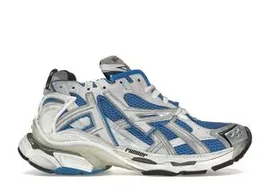 Balenciaga Runner Sneakers White/blue/silver