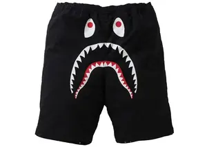 A BATHING APE Space Camo Shark Reversible Shorts - Black