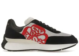 Alexander McQueen Sprint Runner Sneakers - Black/white/red