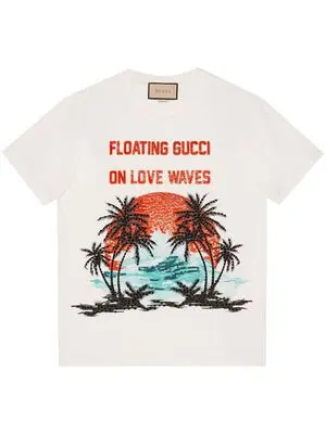 Gucci Slogan-print T-shirt - White