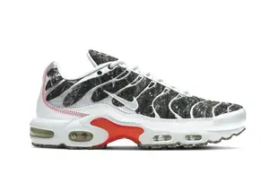 Nike Air Max Plus Essential Crater Sneakers - White/bright Crimson/photon Dust