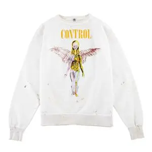 SAINT MXXXXXX Angel Crewneck Sweatshirt - White