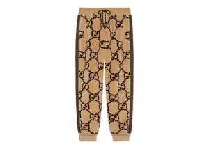 Gucci Gg Jacquard Jogging Wool Pantred
