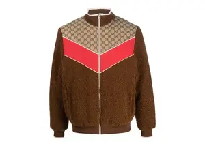 Gucci Gg Monogram Zip-up Jacket