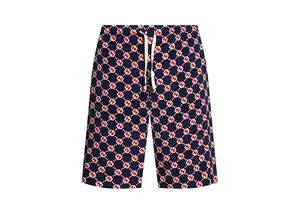Gucci Gg Hexagon Silk Crepe Shorts