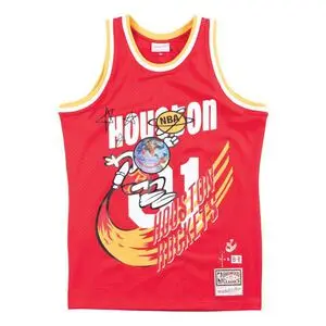 TRAVIS SCOTT X Br X Mitchell & Ness Rockets Jersey