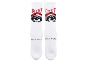 SAINT MXXXXXX Eye Socks - White