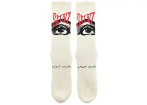 SAINT MXXXXXX Eye Socks - Ecru