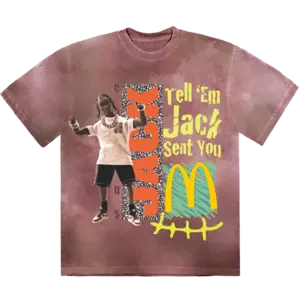 TRAVIS SCOTT X Mcdonald's Jack Smile Ii T-shirt - Berry