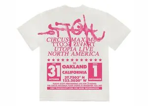 TRAVIS SCOTT Utopia Is In Oakland T-shirt - White
