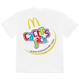 TRAVIS SCOTT X Mcdonald's Cj Smile T-shirt - White
