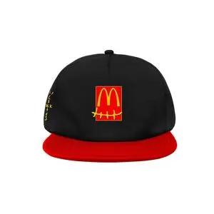 TRAVIS SCOTT X Mcdonald's Smile Cap - Black/red