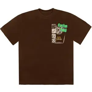 TRAVIS SCOTT X Mcdonald's Cactus Pack Vintage Promo T-shirt - Brown