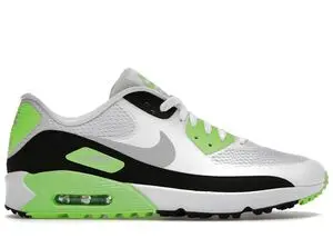 Nike Max 90 Golf Sneakers - White/black/flash Lime