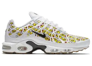 Nike Air Max Plus Qs Allover Print Sneakers - White/black/yellow