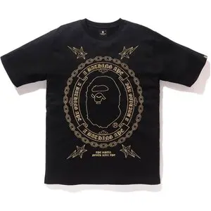 A BATHING APE Embroidery Tee Shirt - Black