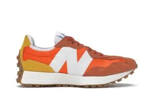 NEW BALANCE 327in Sneaker - Orange/white