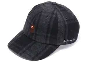 A BATHING APE Golf Mr Bathing Ape Flannel Check Cap