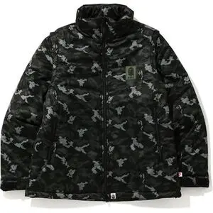 A BATHING APE Digital Camo Detachable Padded Jacket