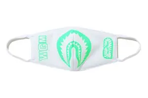 A BATHING APE Glow In The Dark Shark Mask - White