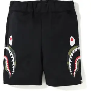 A BATHING APE Double Knit Side Shark Shorts
