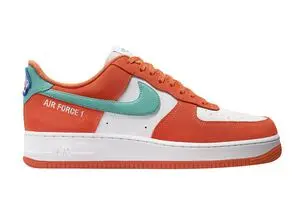 Nike Air Force 1 Low '07 Lv8 Athletic Club Sneakers - Rush Orange/washed Teal/white