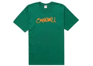 Supreme Handstyle Tee Shirt - Light Pine