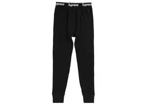 Supreme Hanes Thermal Pant - Black