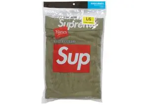 Supreme Hanes Boxer Briefs - Olive