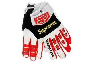 Supreme Honda Fox Racing Gloves - Red