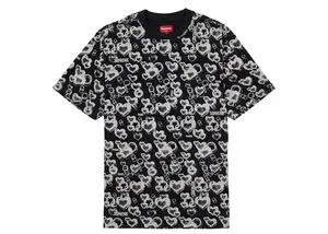 Supreme Hearts Short Sleeve Top - Black
