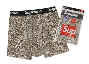 Supreme Hanes Boxer Briefs - Leopard