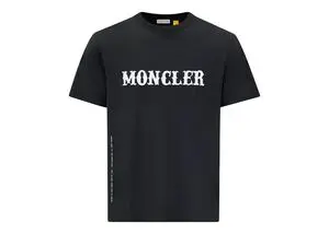 Moncler Hiroshi Fujiwara X Fragment Logo T-shirt - Black