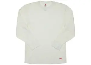 Supreme Hanes Thermal Crew - Natural