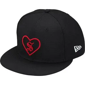 Supreme Heart New Era Cap - Black