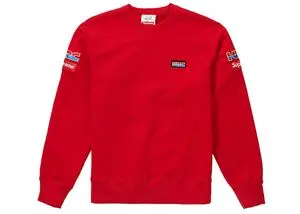 Supreme Honda Fox Racing Crewneck Sweatshirt - Red