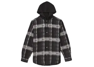 Supreme Hooded Jacquard Flannel Shirt