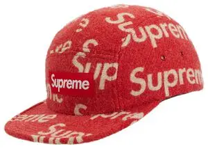 Supreme Harris Tweed Camp Cap - Red