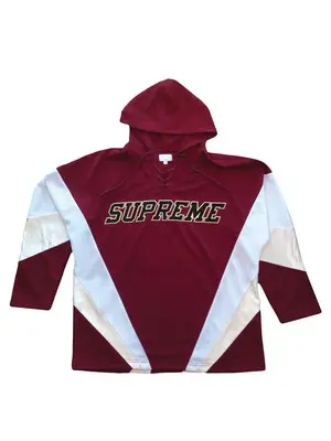 Supreme Hooded Hockey Jersey - Burgundy