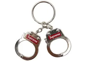 Supreme Handcuffs Keychain - Silver