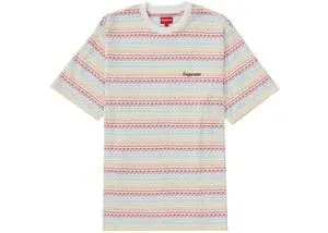 Supreme Hearts Jacquard Short Sleeve Top - White