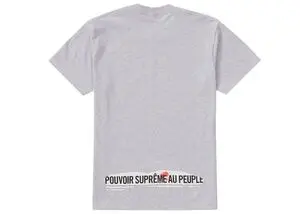 Supreme Headline Tee Shirt - Heather Grey