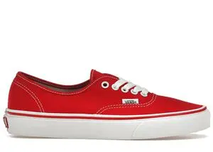 VANS Authentic Lace Up Sneakers Red