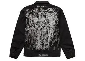 Supreme H.r. Giger Embroidered Work Jacket