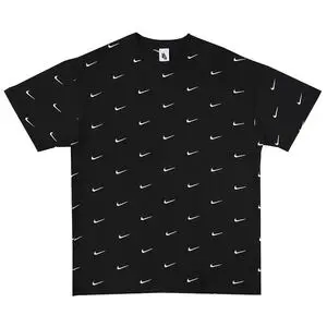 Nike All Over Swoosh Logo T-shirt - Black