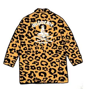 Supreme Hysteric Glamour Leopard Trench - Tan