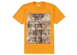 Supreme Martin Wong Iglesia Pentecostal Tee Shirt - Bright Orange