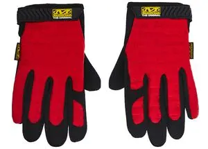 Supreme Mechanix Leather Work Gloves - Red
